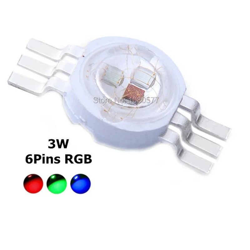 Jual 3W RGB 6PIN LED LAMPU PART PARLIGHT | Shopee Indonesia