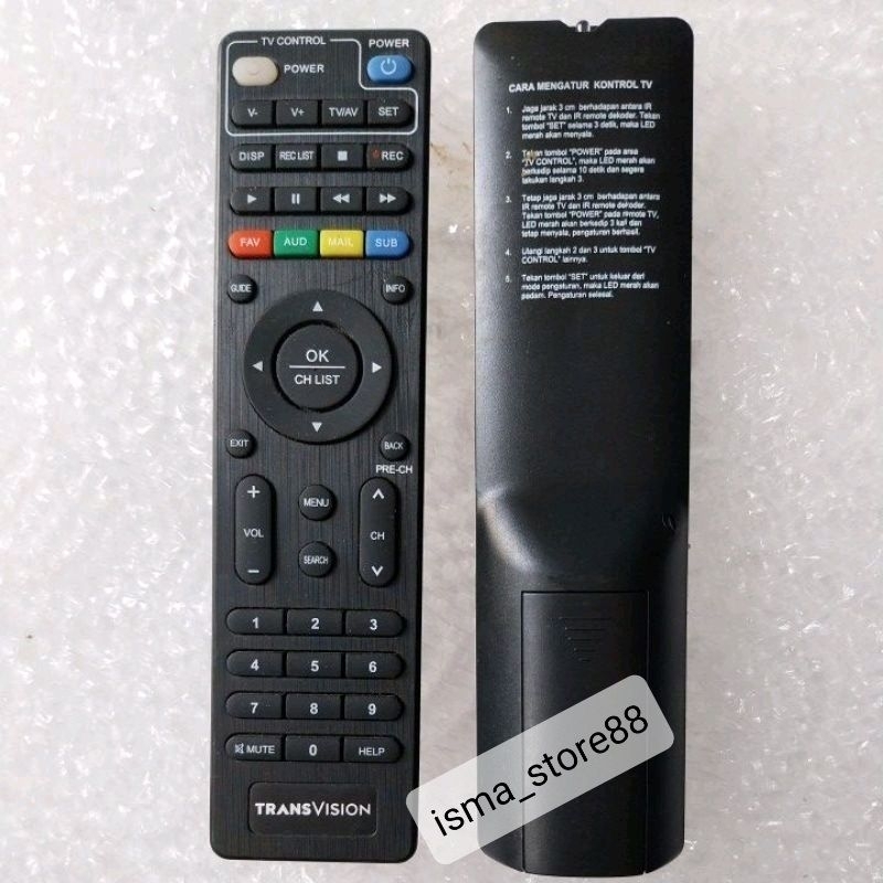 Jual Remot Stb/Reciever Transvision mnc play original (2nd) | Shopee ...