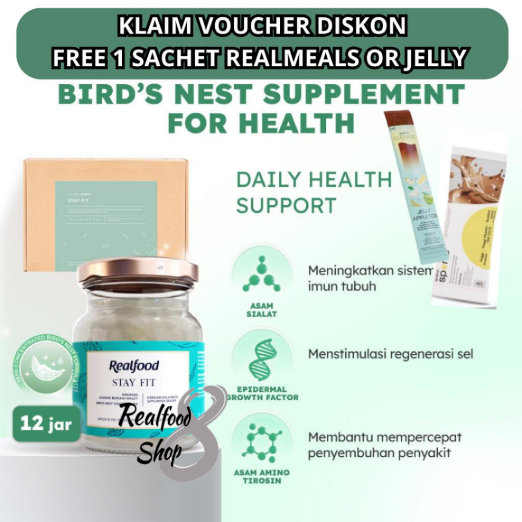 Jual Realfood Stay Fit Semi Concentrate Bird Nest 20 Persen - Minuman ...
