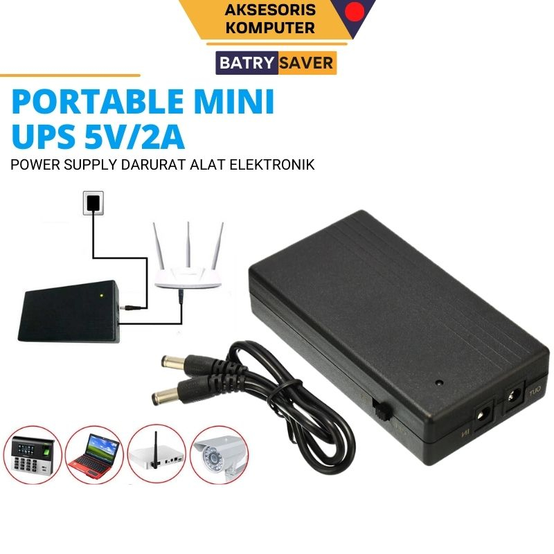 Jual Mini UPS Battery Backup unit Power Bank Router MODEM Smart ...