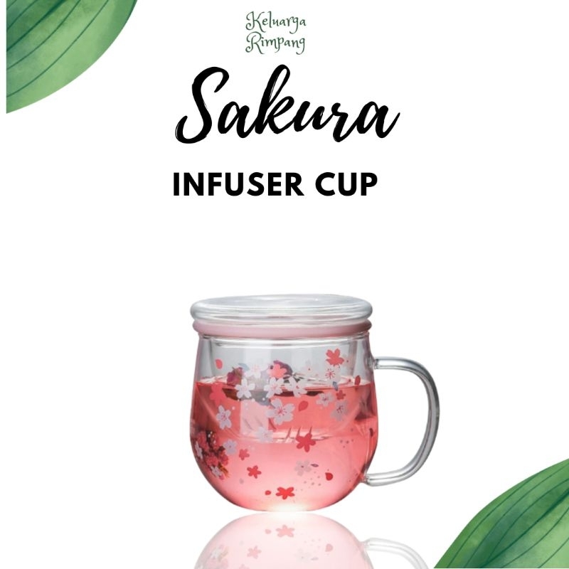 Jual Sakura gelas infuser cup untuk seduhan teh dan rempah rimpang by ...
