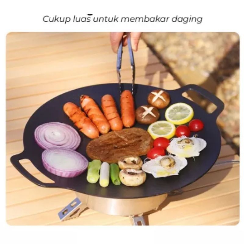 Jual Wajan Panggang Omicko Anti Lengket Wajan BBQ Multi Grill Pan 30cm ...