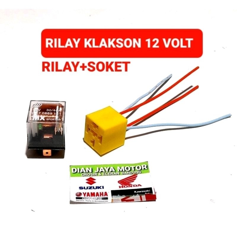 Jual RILAY RILEY MODEL LAMPU NYALA + SOKET 12 VOLT . | Shopee Indonesia