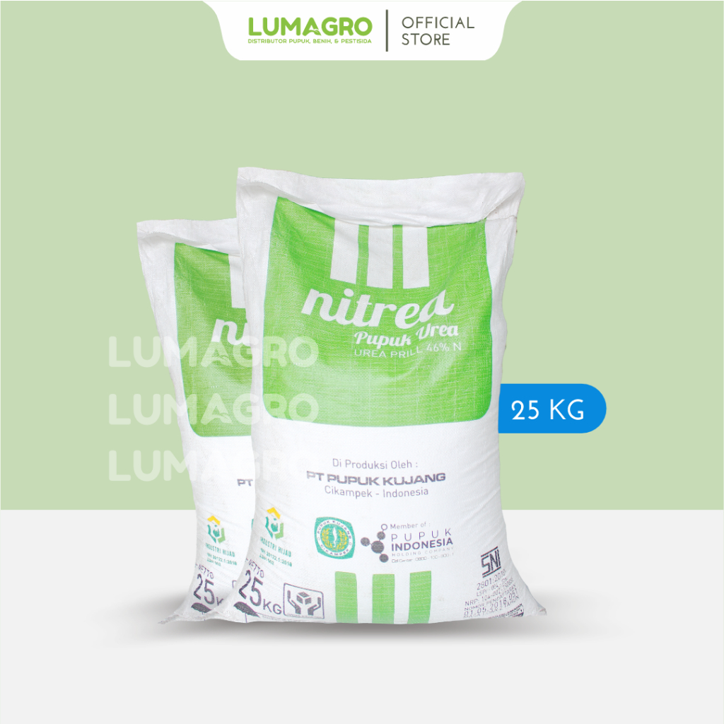 Jual Pupuk Nitrea 25kg Nitrogen Penyubur Daun Penghijau Tanaman Padi ...