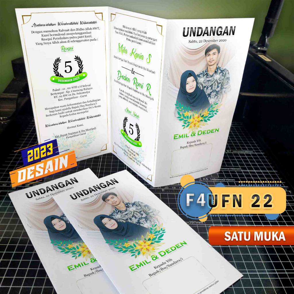 Jual UNDANGAN PERNIKAHAN UNIK / UNDANGAN PERNIKAHAN MURAH / UNDANGAN ...