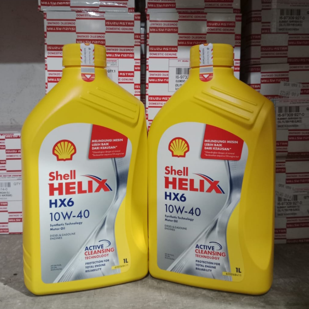 Jual KMD| OLI SHELL HELIX HX6 10W40 1 LT | Shopee Indonesia