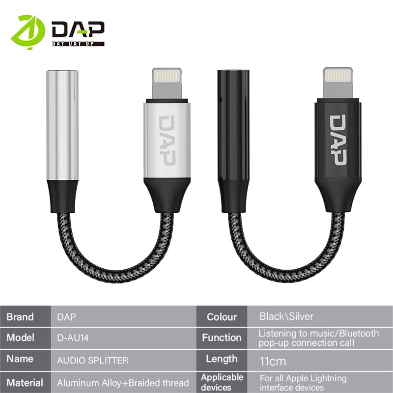 Jual DAP Kabel Audio Splitter AUX Female to Lightning // AUX Adapter D ...