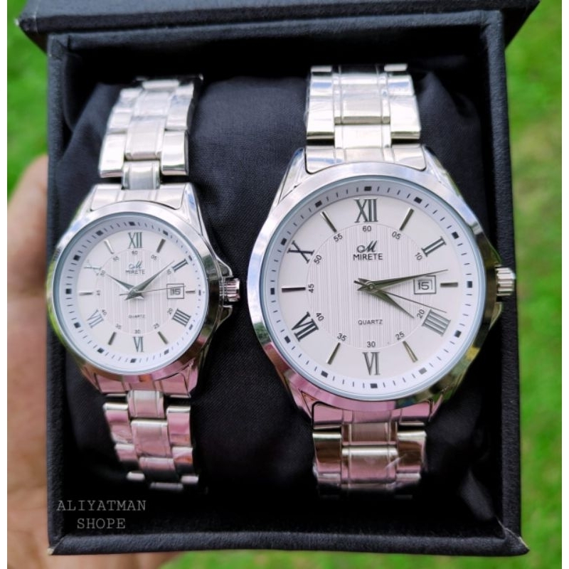Jual JAM TANGAN COUPLE PRIA DAN WANITA MIRETE ORIGINAL ANALOG TAHAN AIR BESTSELLER Strap Baja ...