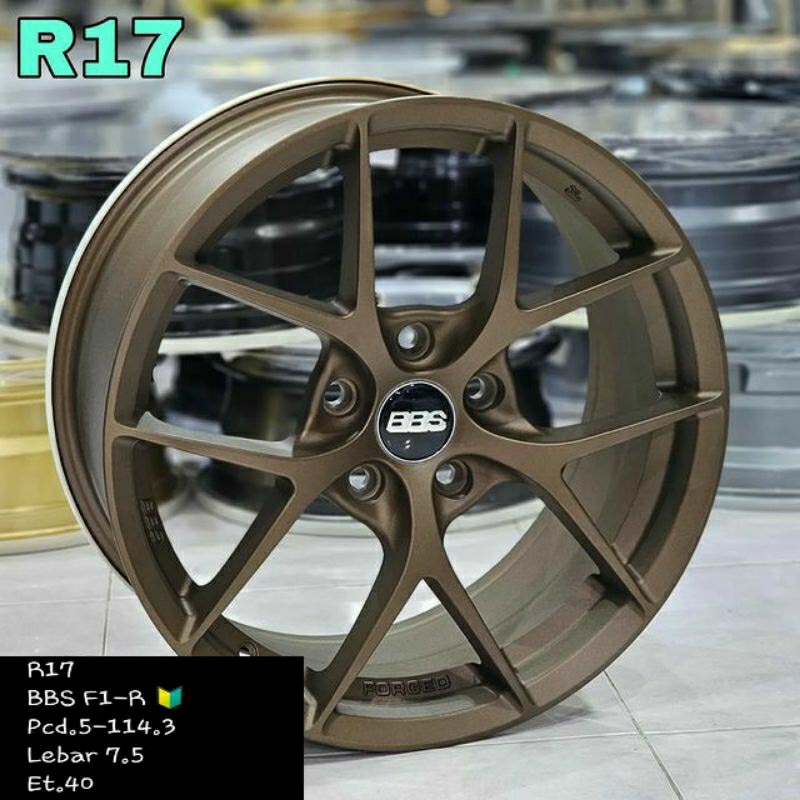 Jual velg racing mobil bbs f1 ring 17 lebar 7,5 et40 untuk ertiga innova xpander hrv brv civic ...