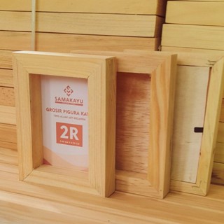 Jual Pigura Kayu Jati Belanda 2R Frame Kayu 3D | Shopee Indonesia