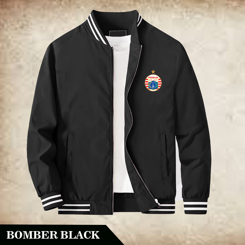 Jual JAKET COACH BOLA LOGO PERSIJA BAHAN TASLAN / JAKET BASEBALL ...