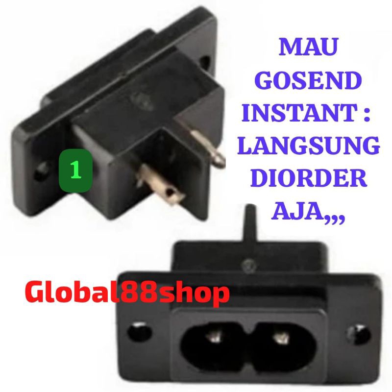 Jual Soket AC angka 8 Standar Power Outlet Socket Switch Colokan Listrik | Shopee Indonesia