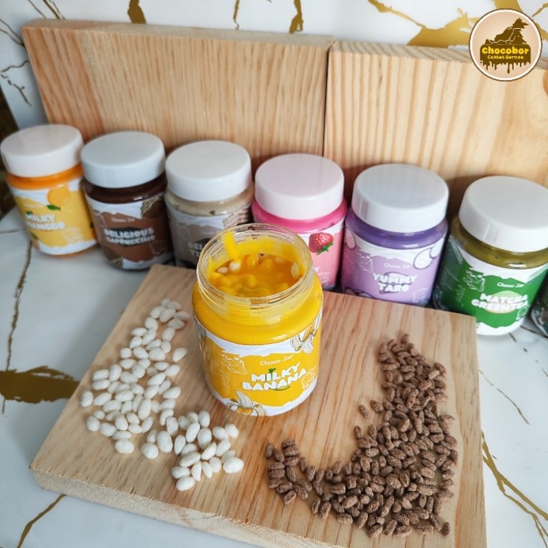 Jual CRUNCHY CHOCO JAR RICE CRISPY MILKY BANANA | COKLAT LUMER | COKLAT ...