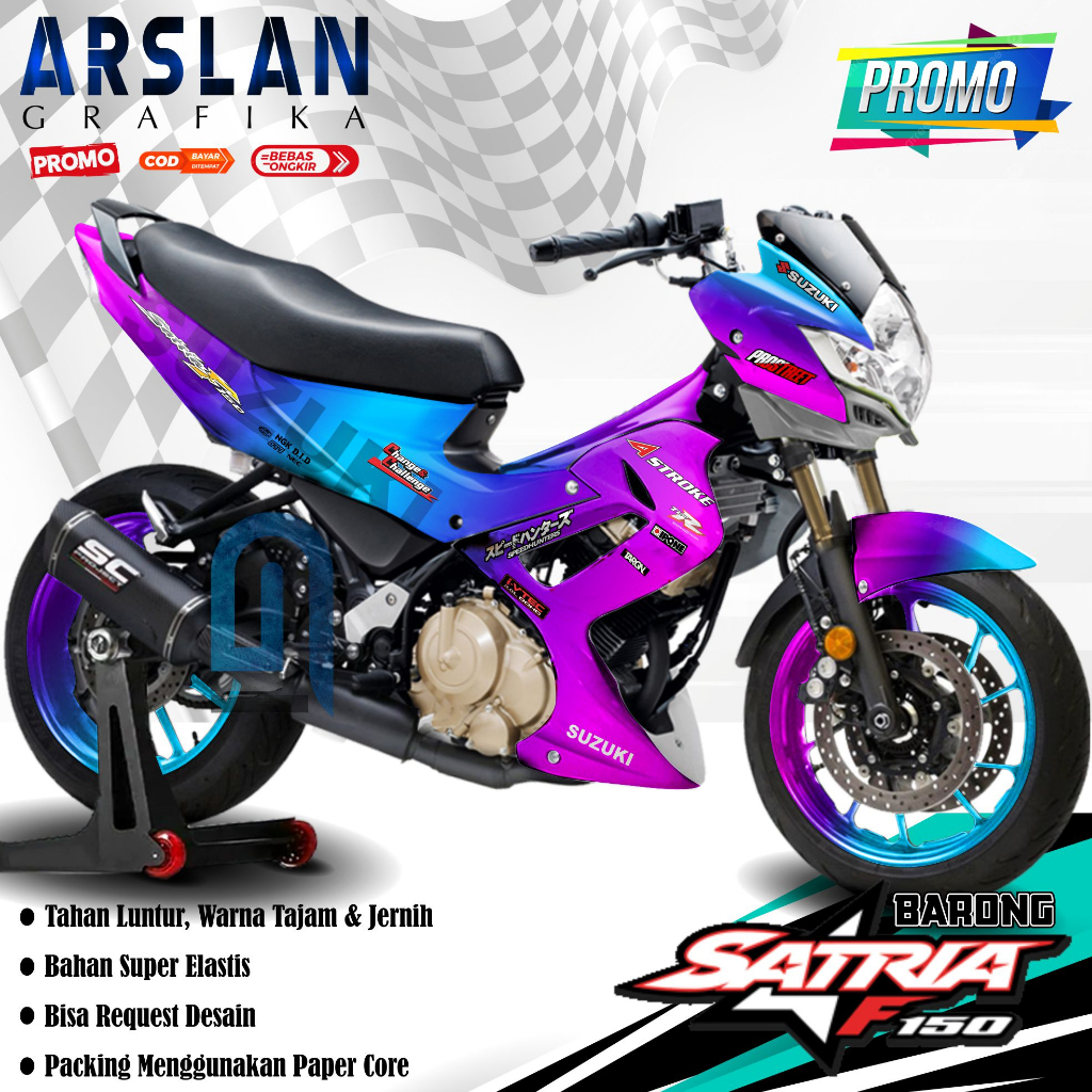 Jual Decal Satria FU Barong Full Body Stiker Satria FU Barong Full Body ...