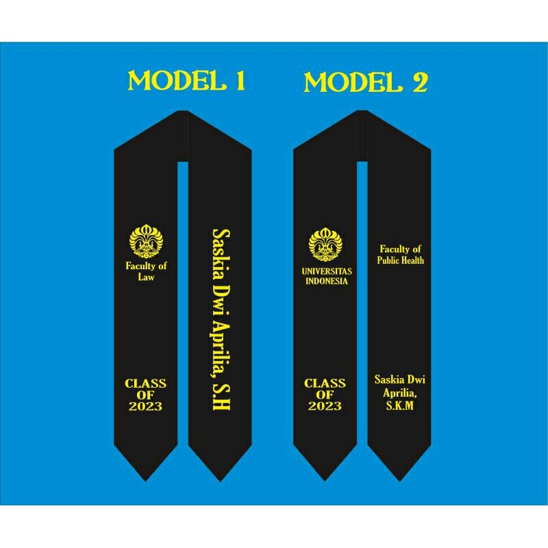 Jual SELEMPANG WISUDA / SELEMPANG KALUNG / CLASS OF / SELEMPANG LEHER ...