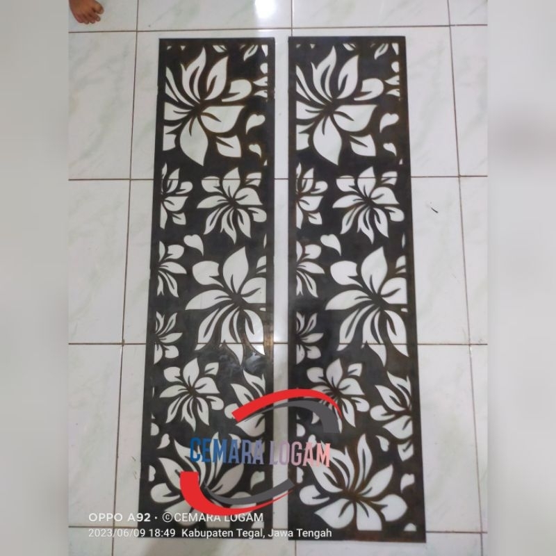 Jual BARU..!!! LASER CUTTING 100x20cm tebal 1,5mm plat BESI cutting cnc ...