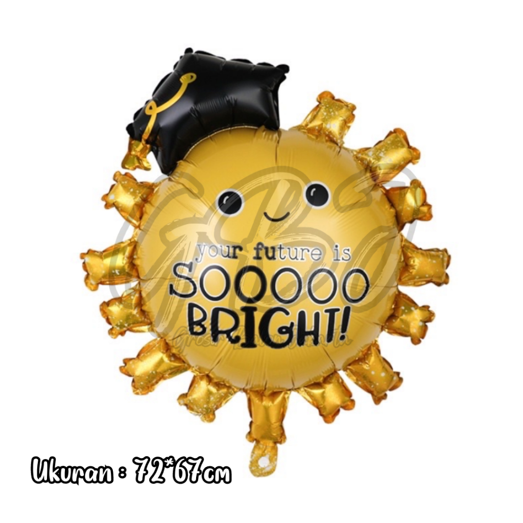 Jual Balon Foil JUMBO Graduation / Balon Sempro Wisuda / Kelulusan ...