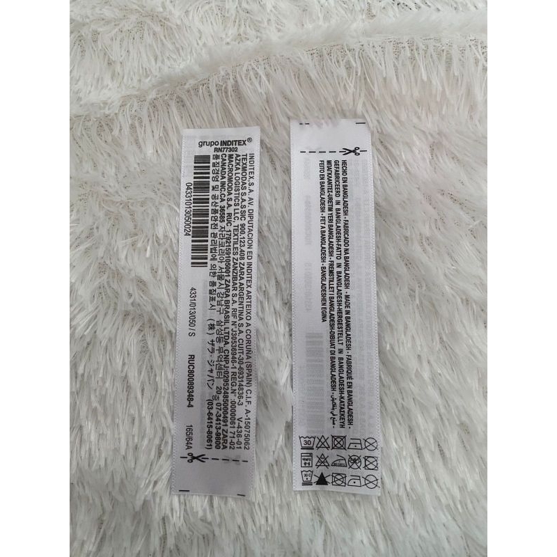 Jual ZARA TAG WASHING PERMIUM PRINT TIMBAL BALIK | Shopee Indonesia