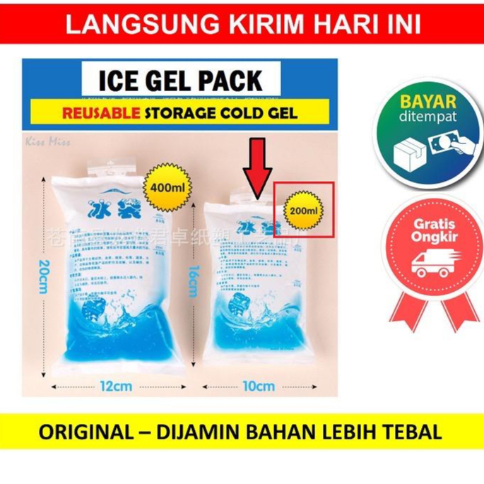 Jual Blue Ice Gel Pack Dry Ice 200Ml | Shopee Indonesia