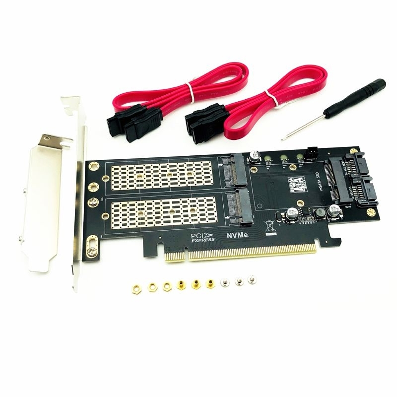 Jual Adapter / Converter Konverter SSD Msata M2 M.2 Sata Nvme to PCIe 3 ...