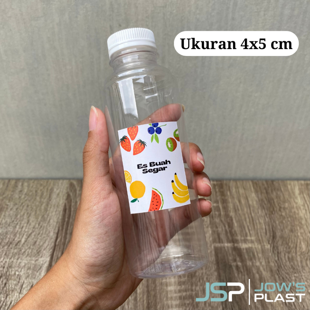 Jual Stiker Botol Almond Bulat Bening 250 ml | Stiker Label Cetak Print ...