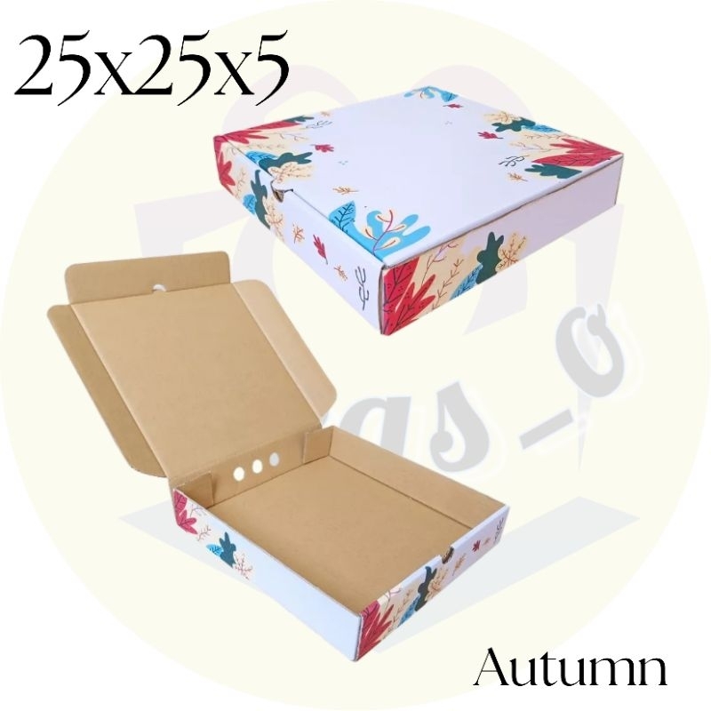 Jual box ukuran 25x25x5 cm, kardus kemasan/box motif/gift box/box pizza ...