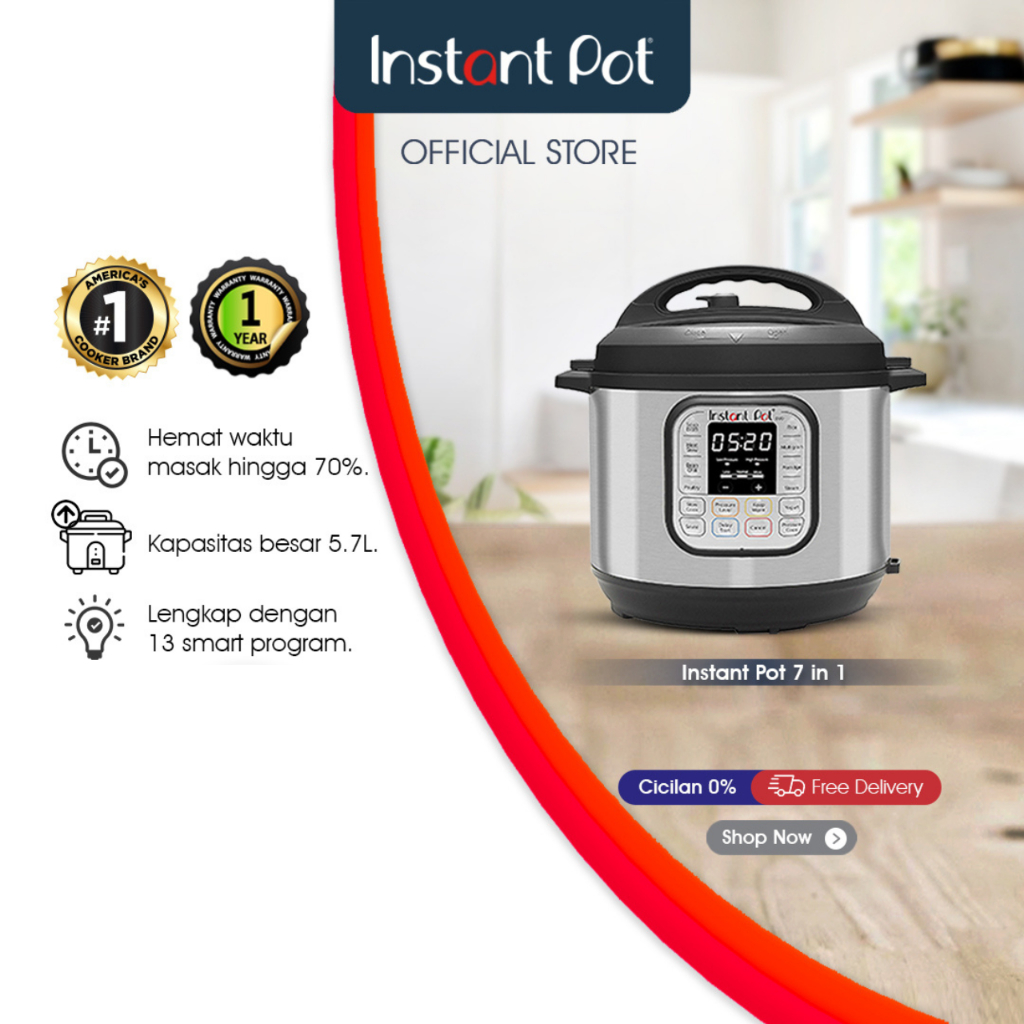 Jual Instant Pot Duo 7-in-1 Smart Multi Cooker Alat Masak Serbaguna ...