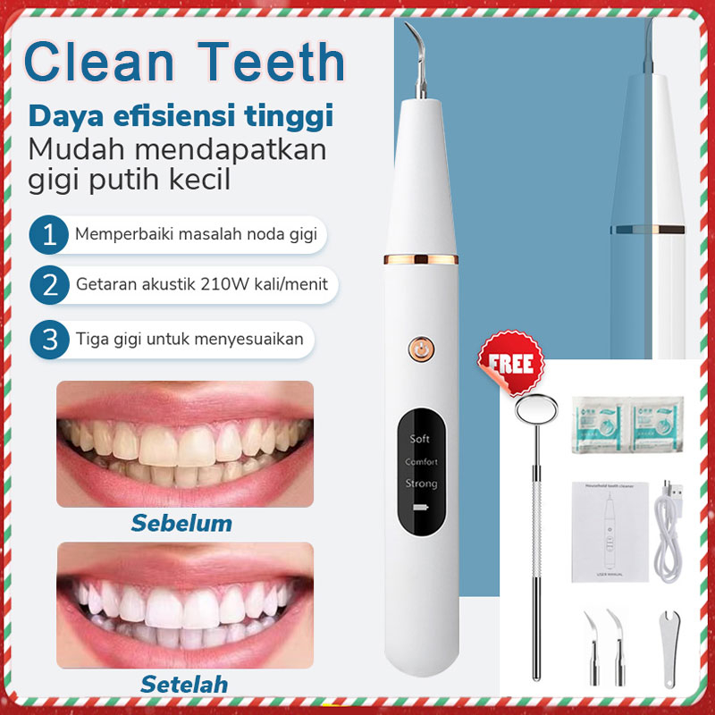Jual Dental Scaling Alat Pembersih Karang Gigi Sonic Elektrik 1 Set 3 ...