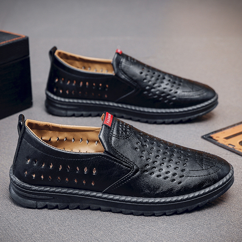 Jual Highland Sepatu Slip On Pria Kasual Trendy Sepatu Kerja Cowok Kekinian Fashionable Slip On ...