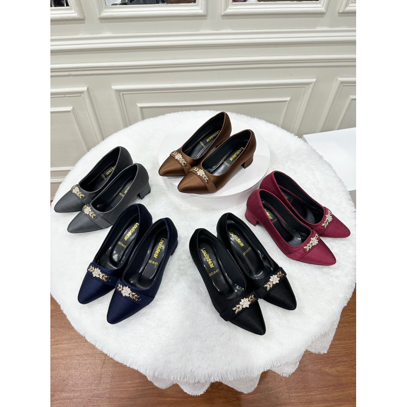 Jual Louisdear Sepatu Heels Wanita Sepatu Pantofel Heels 5 cm P5 ...