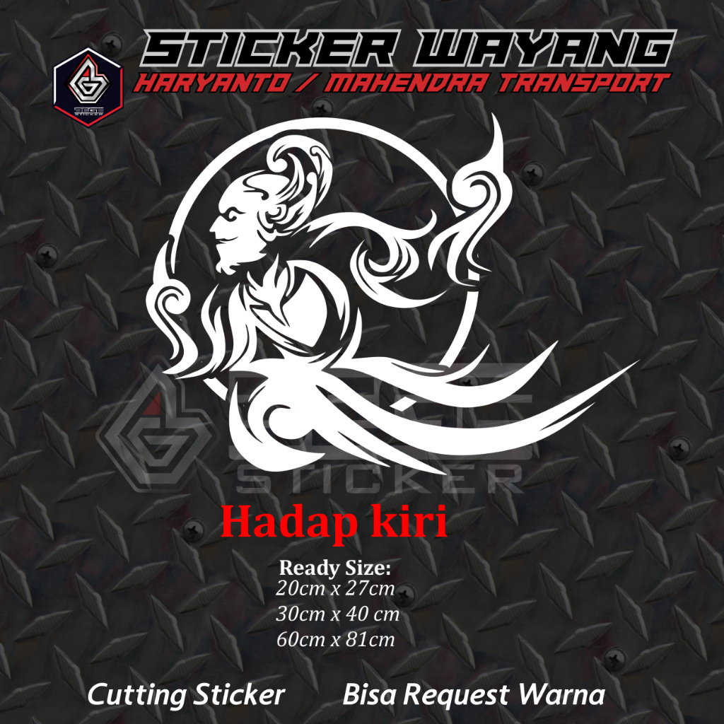 Jual STICKER WAYANG BIMA BUS MAHENDRA TRANSPORST / BUS HARYANTO WARNA ...