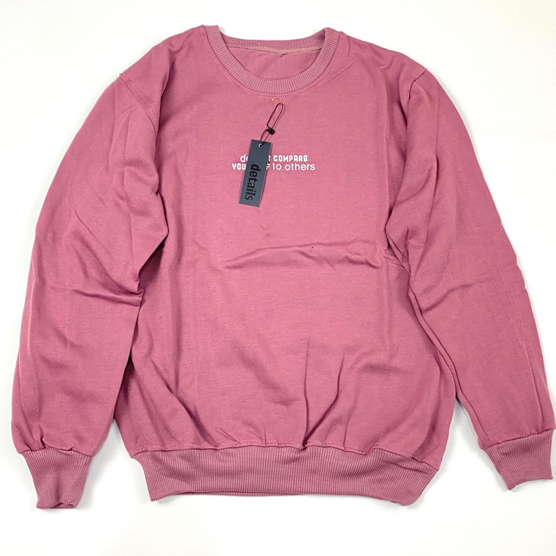 Jual Oblong Jemper Switer Cruneck Gambar Lengan Panjang All Size Katun ...