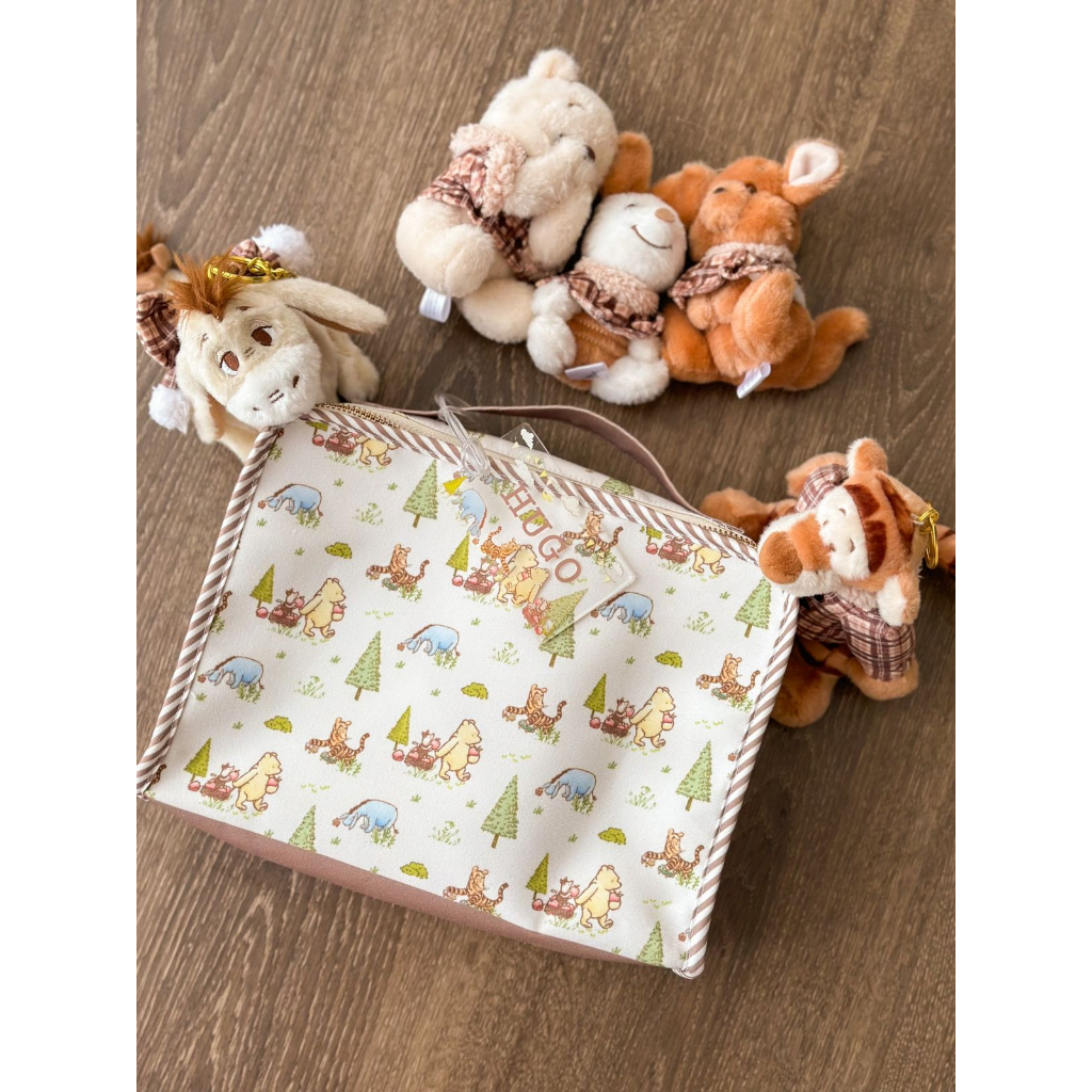 Jual Mimi & Milo Vintage Winnie the Pooh Travel pouch & Acrylic name ...