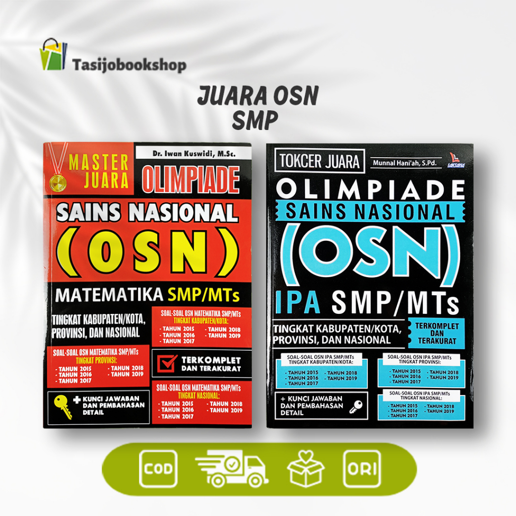 Jual Buku Soal-soal Olimpiade SMP: Master Juara Olimpiade Sains Nasional (OSN) Matematika SMP ...