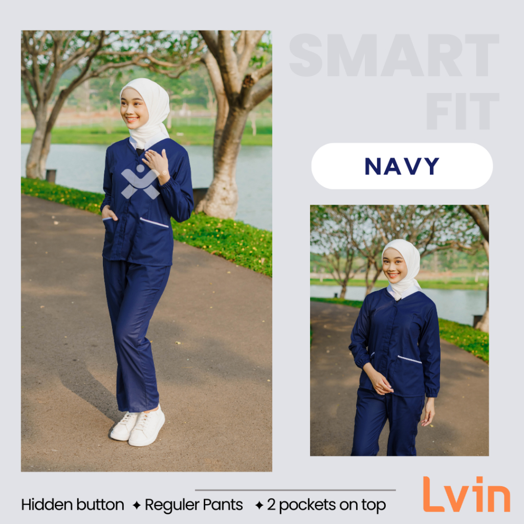 Jual Lvin Baju Seragam suster Hana Series Lengan Panjang / nanny ...