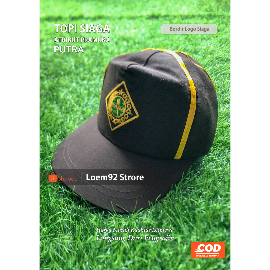 Jual Topi Pramuka Siaga Putra Bordir Logo Atribut Pramuka | Shopee ...