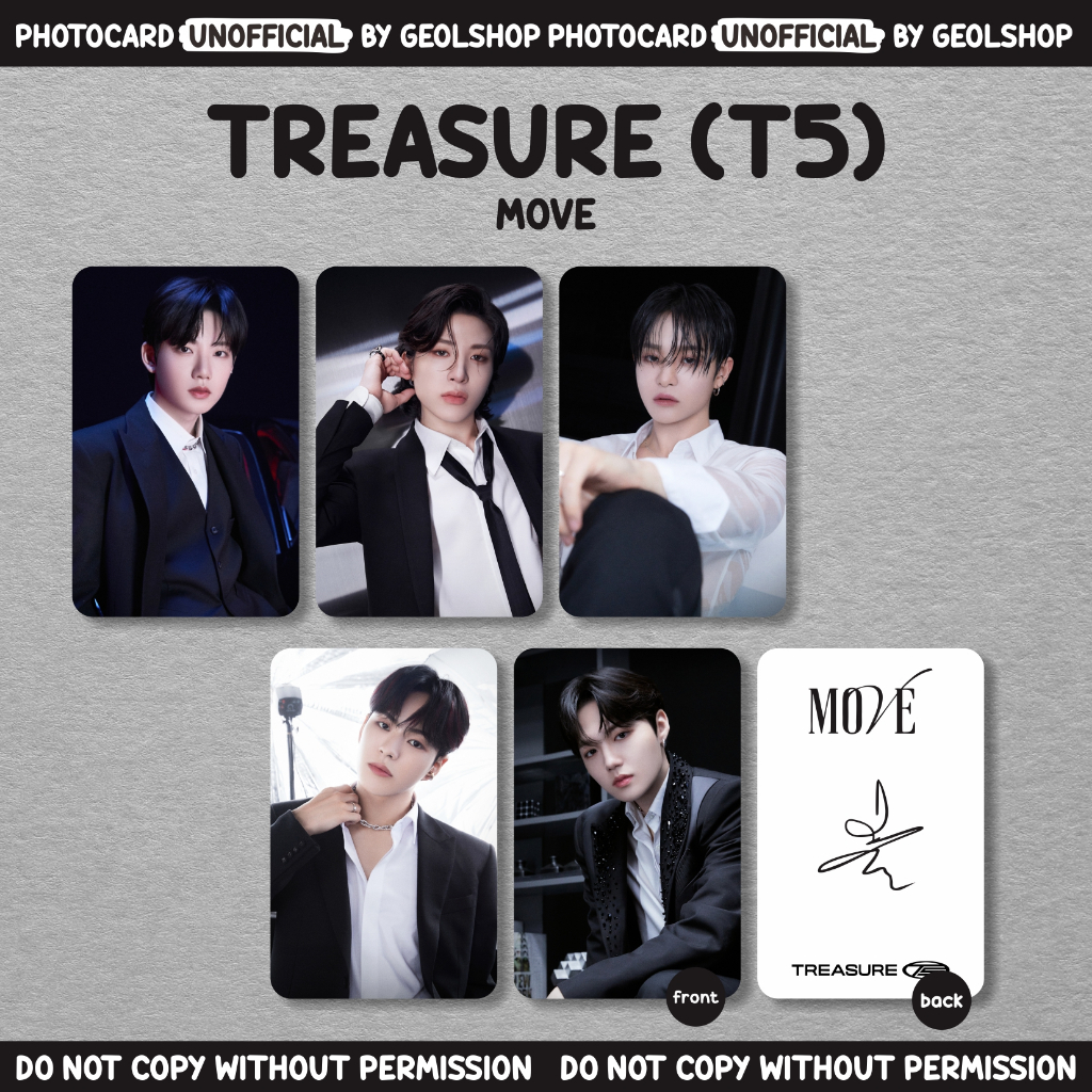 Jual PHOTOCARD UNOFFICIAL | TREASURE (T5) | MOVE | Shopee Indonesia