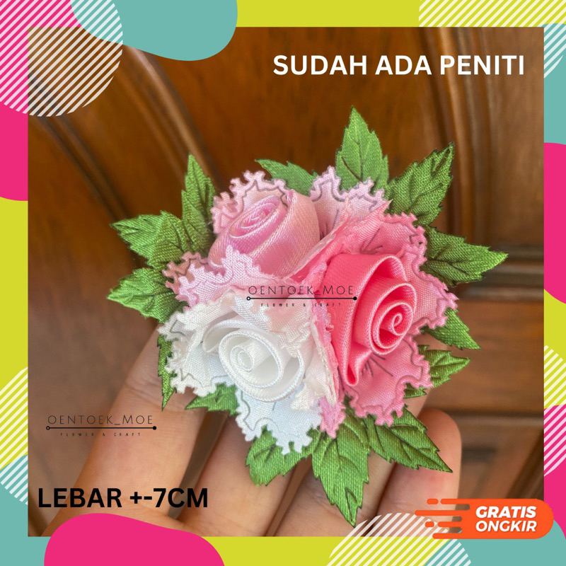 Jual Bunga Dada PINK Bros Korsase Gelang Corsage Bridesmaid Acara ...