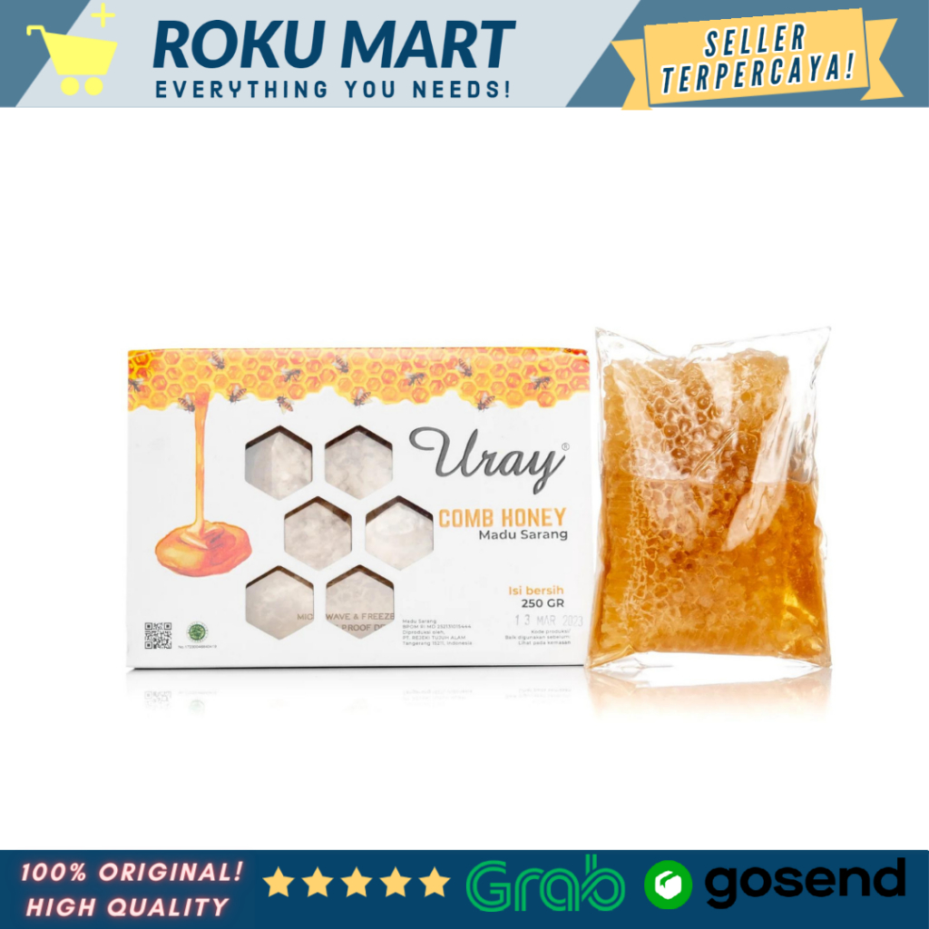 Jual URAY Comb Honey 250 g / MADU URAY COMB HONEY MADU SARANG 250 Gr ...