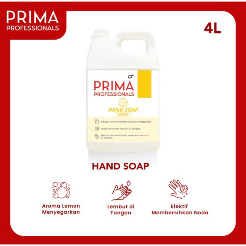Jual HAND SOAP PRIMA 4 LITER | Shopee Indonesia