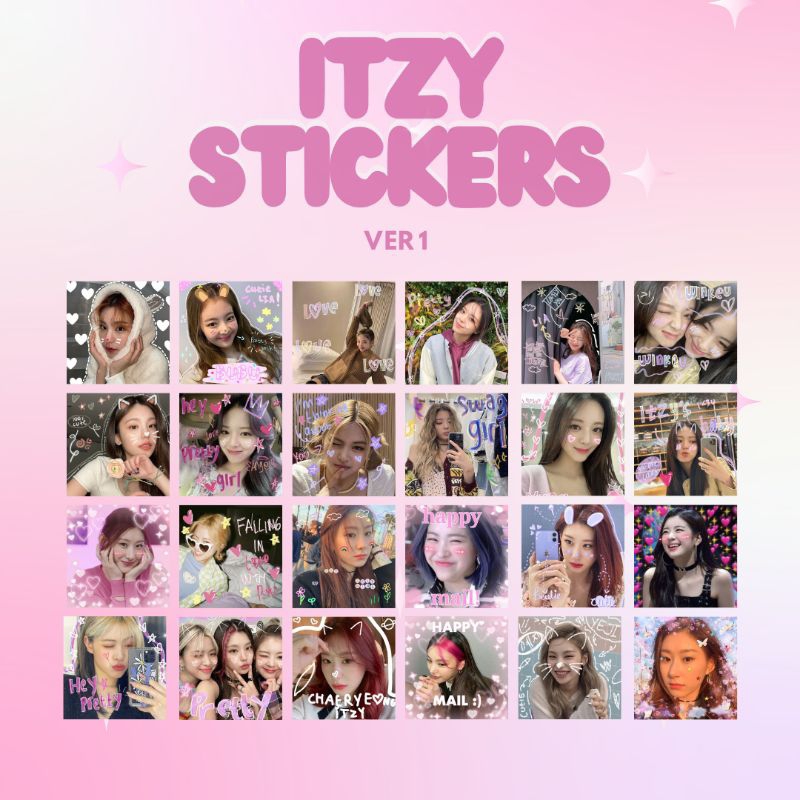 Jual [90 PCS] ITZY LOVE MAIL STICKER FREBIESS STICKER DECO KPOP ...