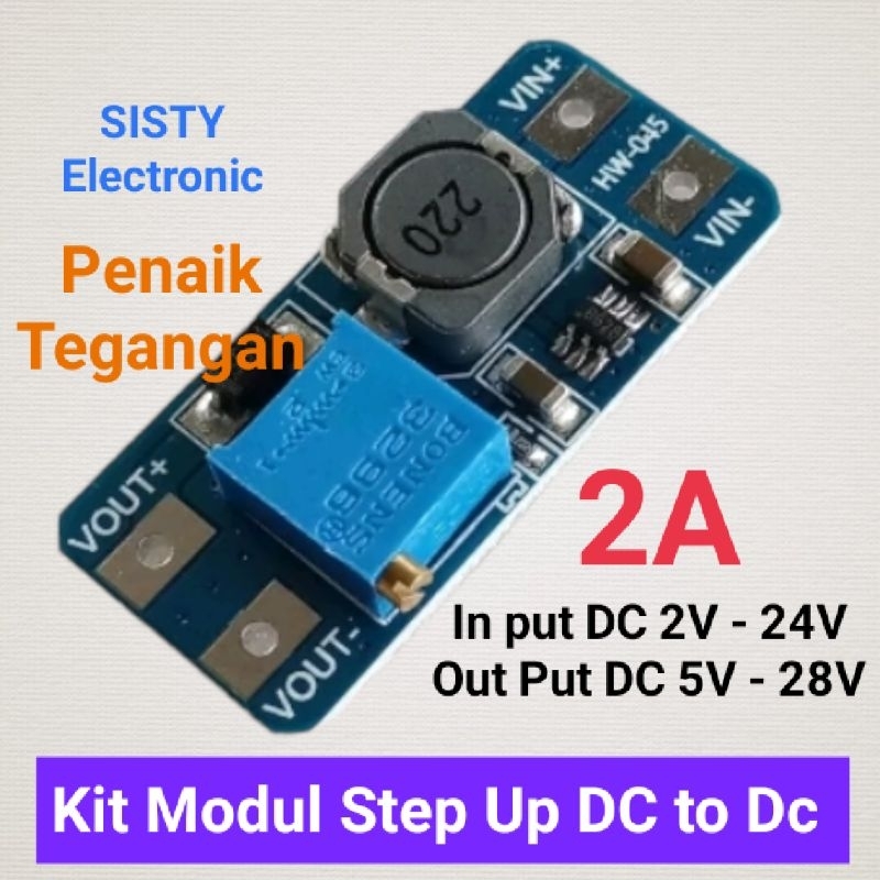 Jual Lit Modul Boster Step Up MT3608 Penaik Tegangan Dc to Dc | Shopee ...