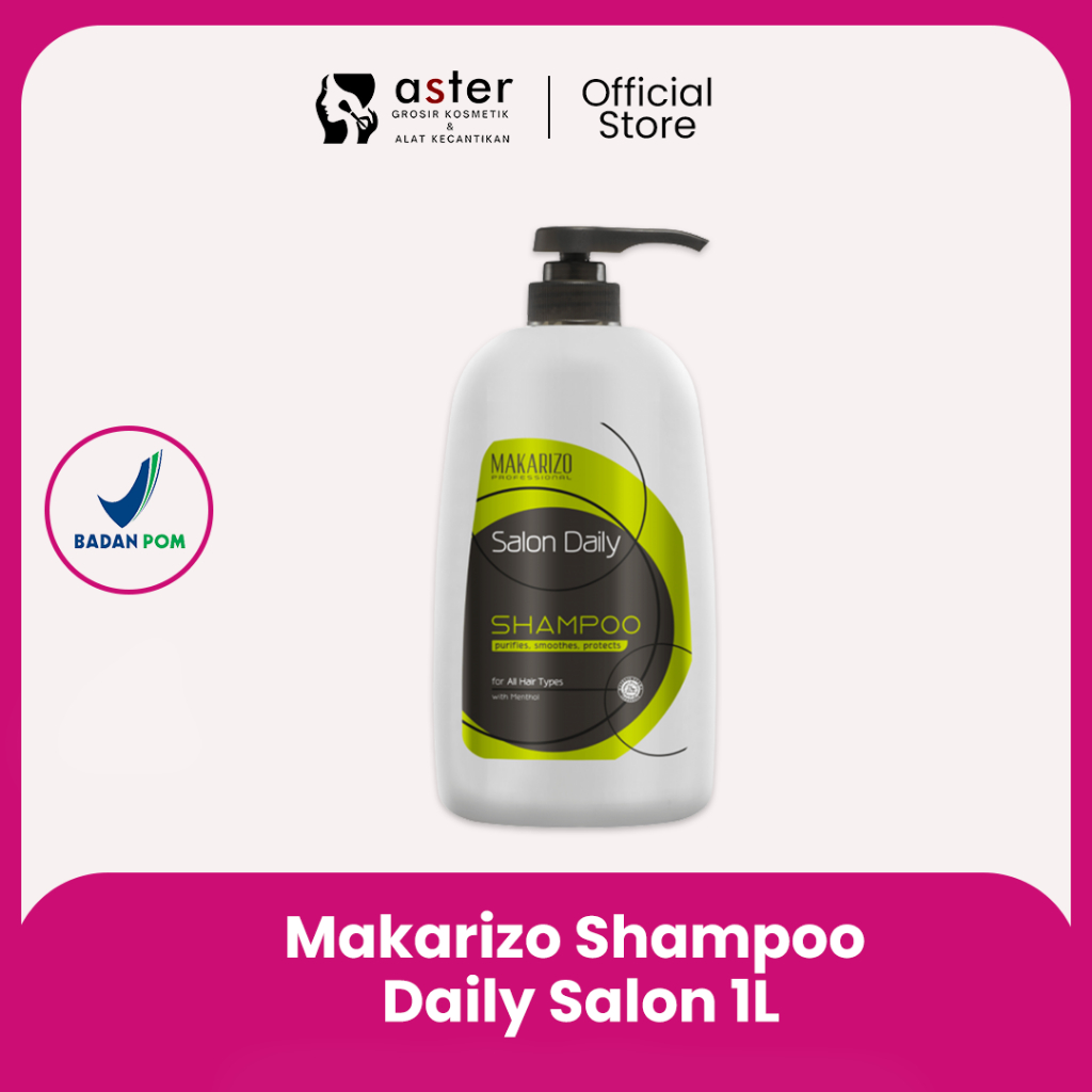 Jual Aster Kosmetik - Makarizo Shampoo Daily Salon 950ml | Shopee Indonesia