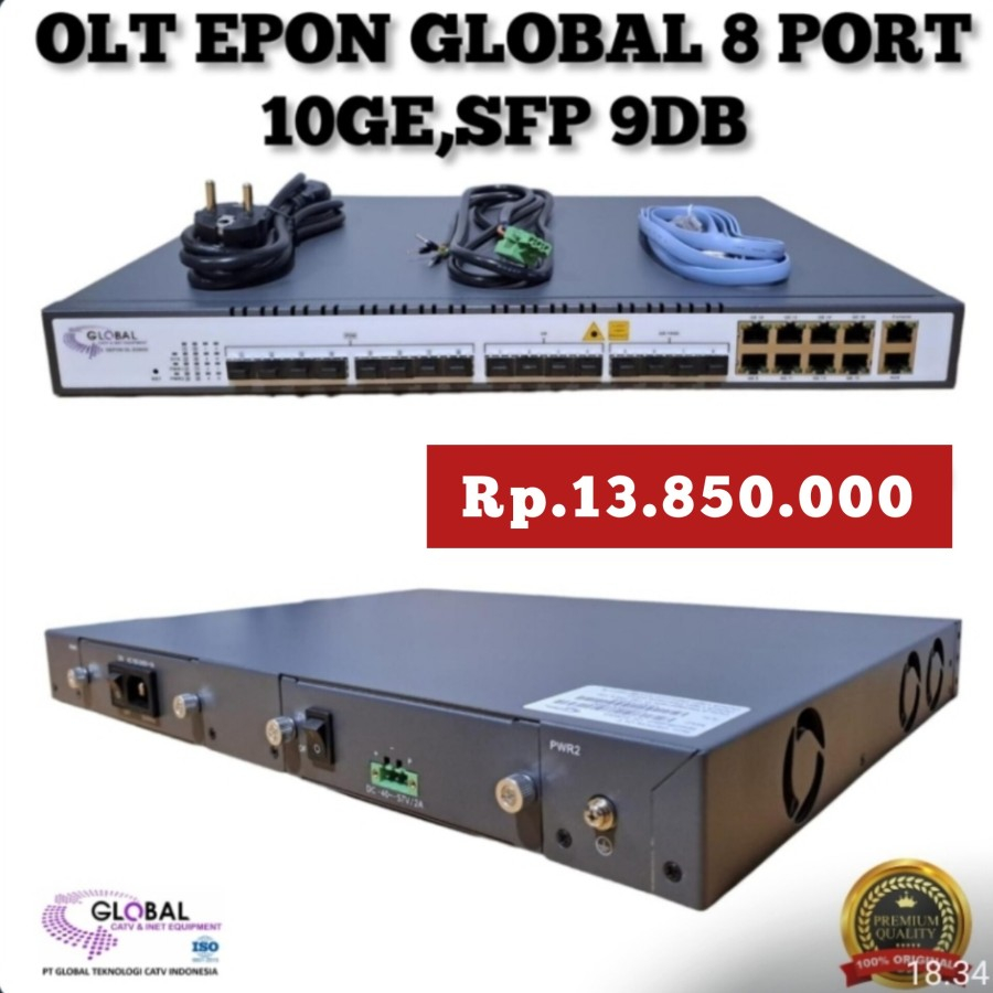 Jual OLT EPON 8 port GLOBAL UPLINK 10GE | Shopee Indonesia