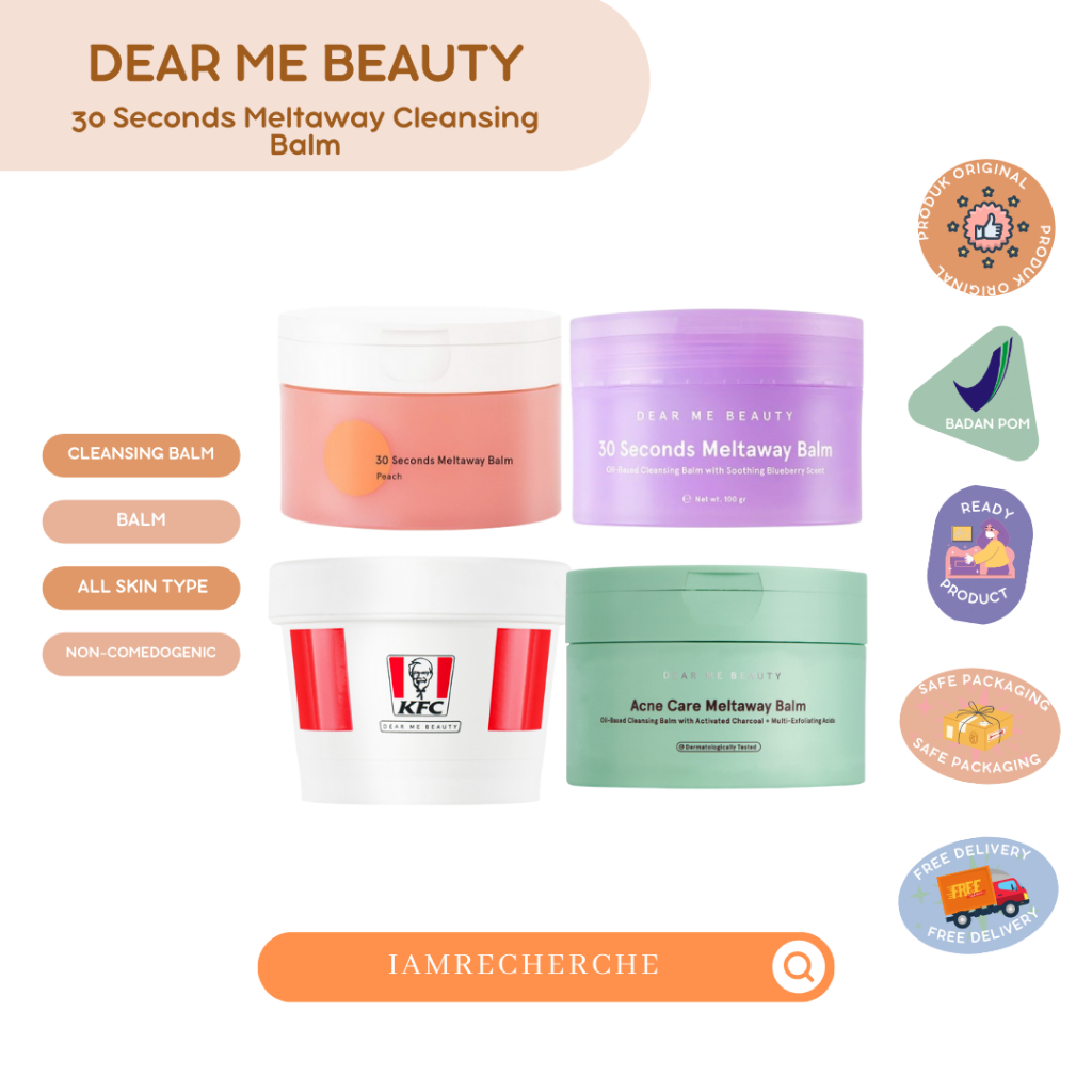 Jual Dear Me Beauty 30 Seconds Meltaway Cleansing Balm Peach ...
