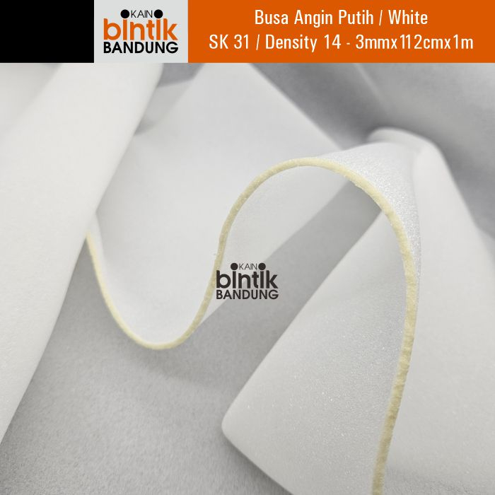 Jual Busa Angin Density 14 Putih/White 112cmx1m | Shopee Indonesia