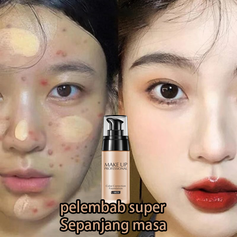 Jual Dempul wajah tahan air concealer tahan lama Liquid foundation BB cream matte foundation ...