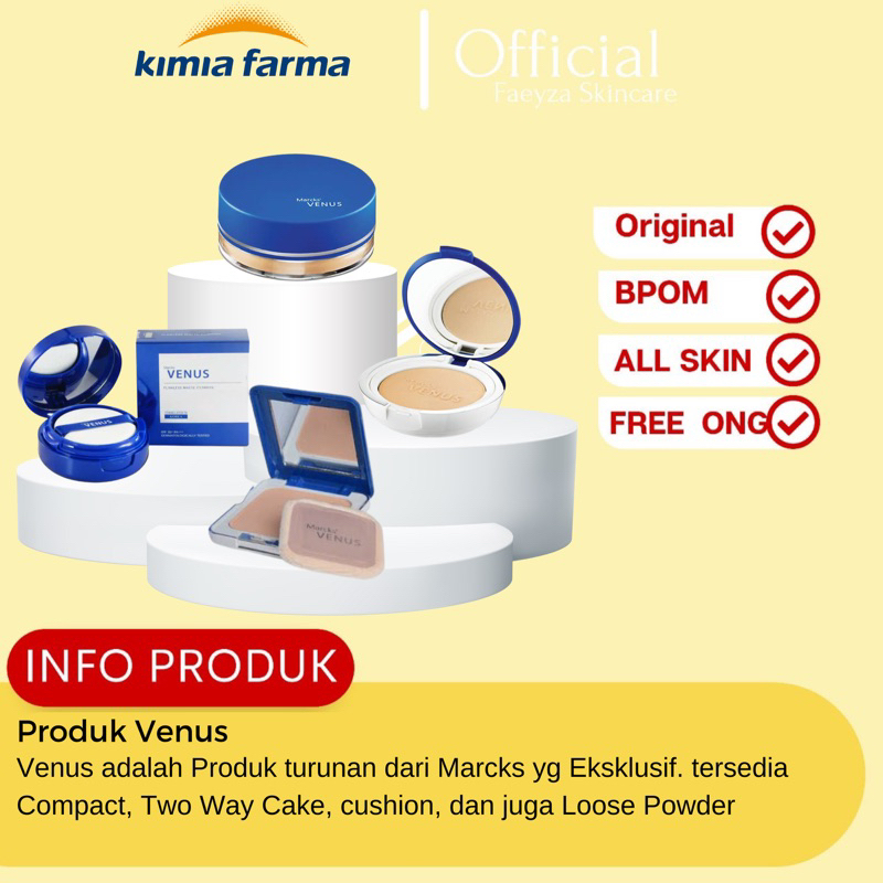 Jual Bedak Venus Two Waycake | Venus Compact | Venus Tabur | Venus ...