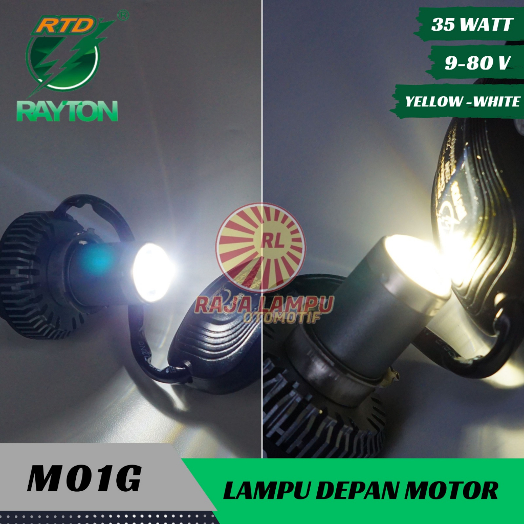 Jual Lampu Led Motor Projector H6 H4 2 Warna Kuning Putih RTD M01G UNIVERSAL | Shopee Indonesia