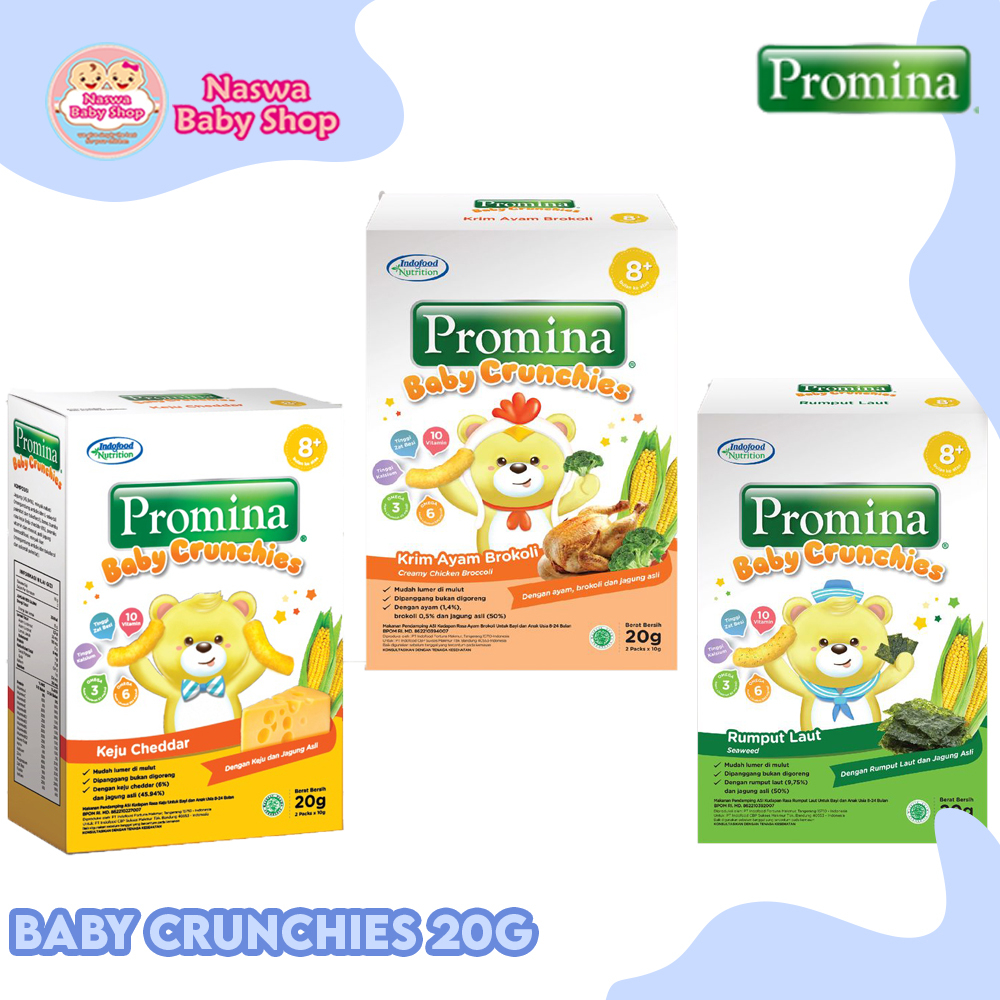 Jual Promina Baby Crunchies Snack Bayi 8m+ 20g | Shopee Indonesia